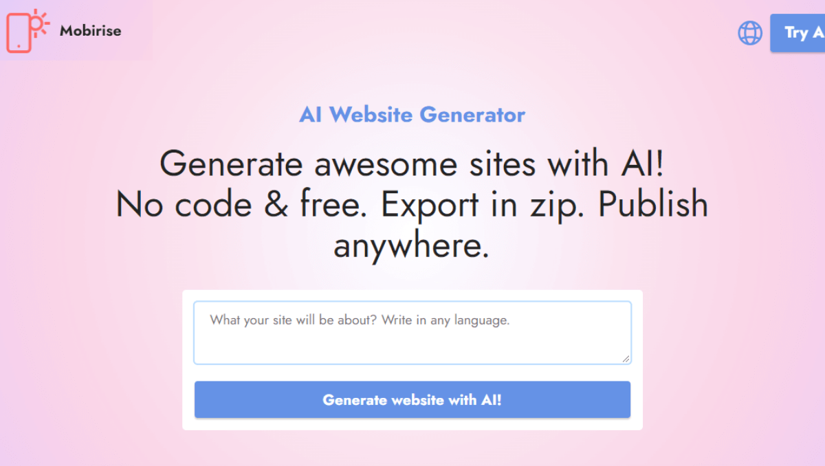 What is Mobirise in a Nutshell [UPDATED] - AiToolMate